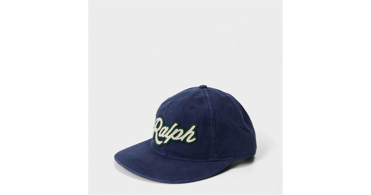 Polo Ralph Lauren Authentic Felt Patch Baseball Cap in Blue | Lyst UK