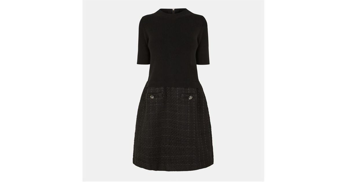 Ted Baker Rose Boucle Drs in Black | Lyst UK