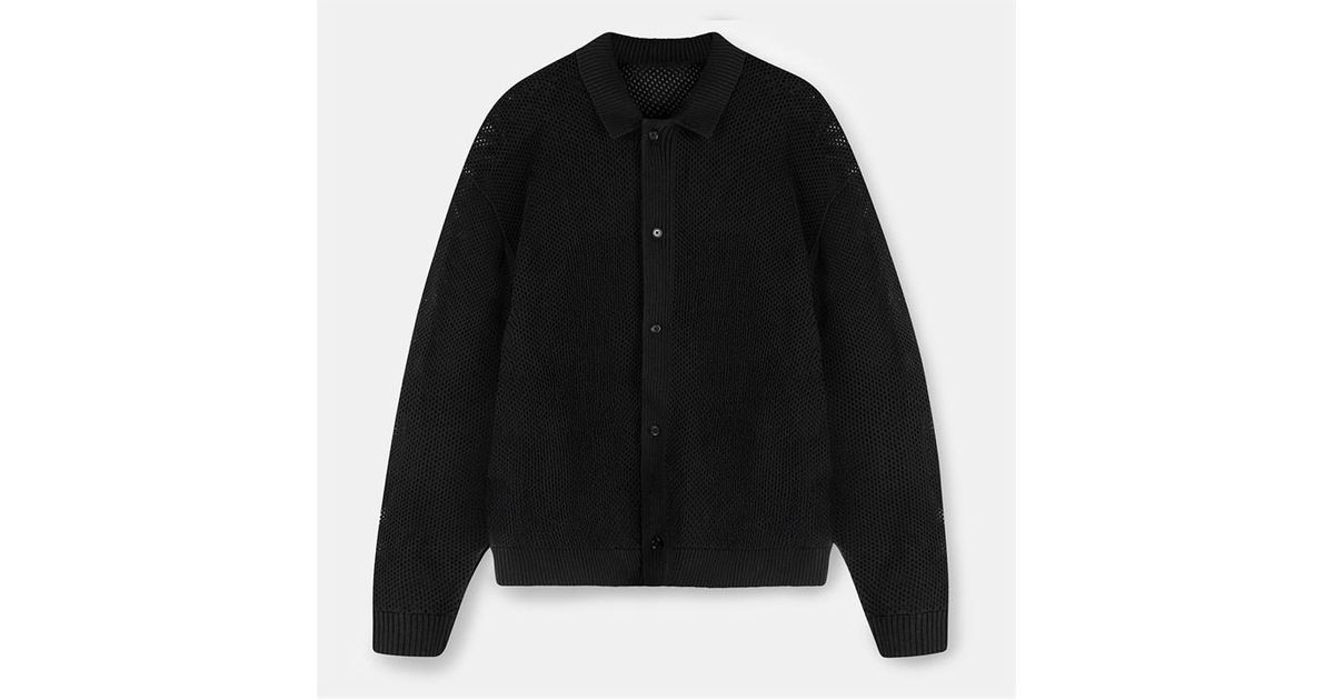 Represent Rep Mesh Knit Shirt in Black for Men | Lyst UK