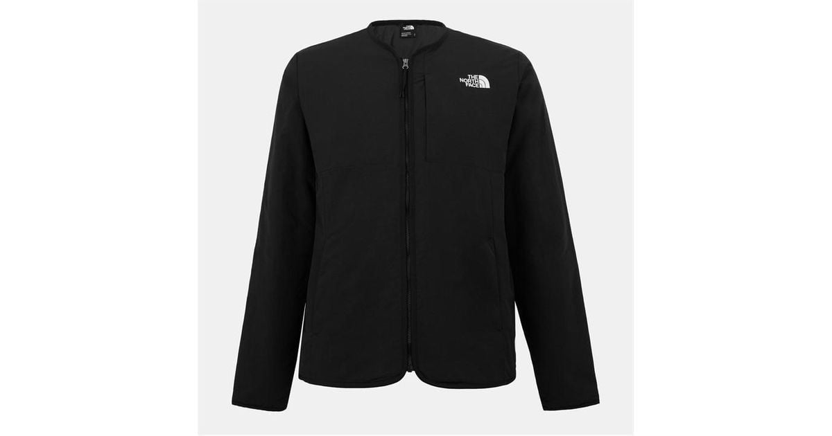 The North Face Liner Half-Zip Lightweight Rain Anorak in Black for Men ...
