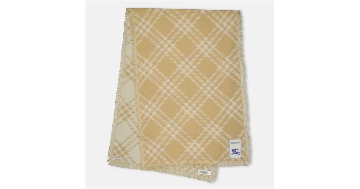 Burberry Burb Tribar Woven in Natural | Lyst UK