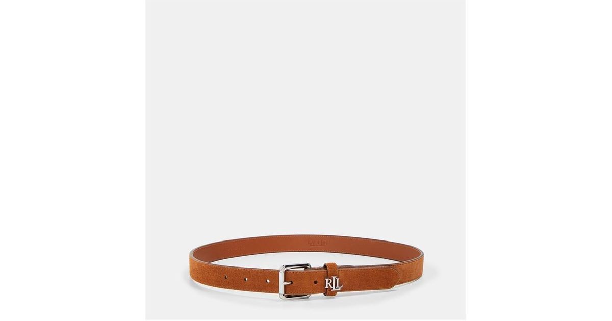 Ralph Lauren Lrl Logo Belt Ld54 in Brown | Lyst UK
