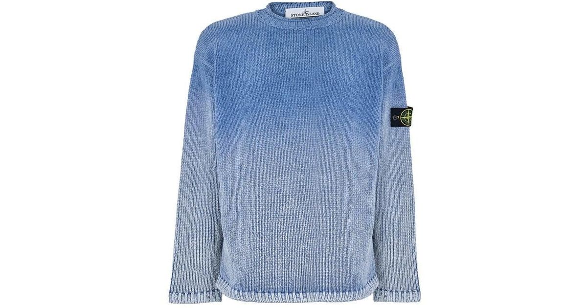 Stone Island Stone Chenille Knit Sn61 in Blue for Men | Lyst UK