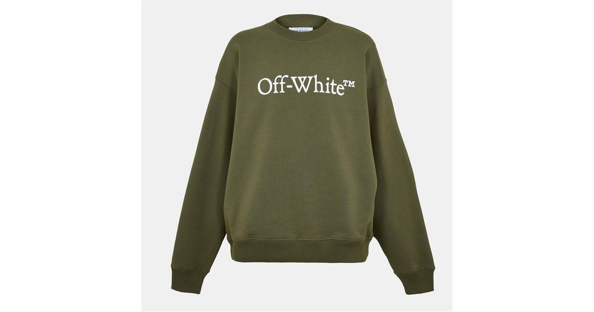 Off-White c/o Virgil Abloh Skate Crewnk in Green for Men | Lyst UK