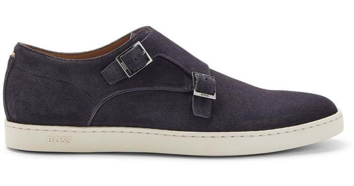 BOSS Devin Monk Shoes in Blue for Men | Lyst UK