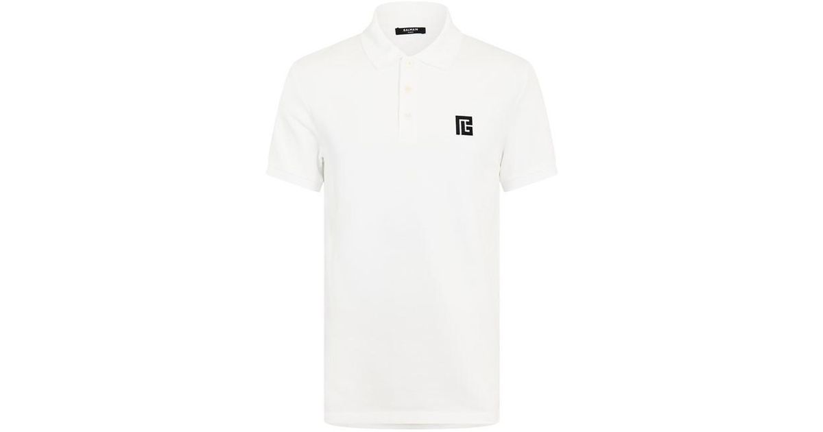 Balmain Pb Polo Sn62 in White for Men | Lyst UK