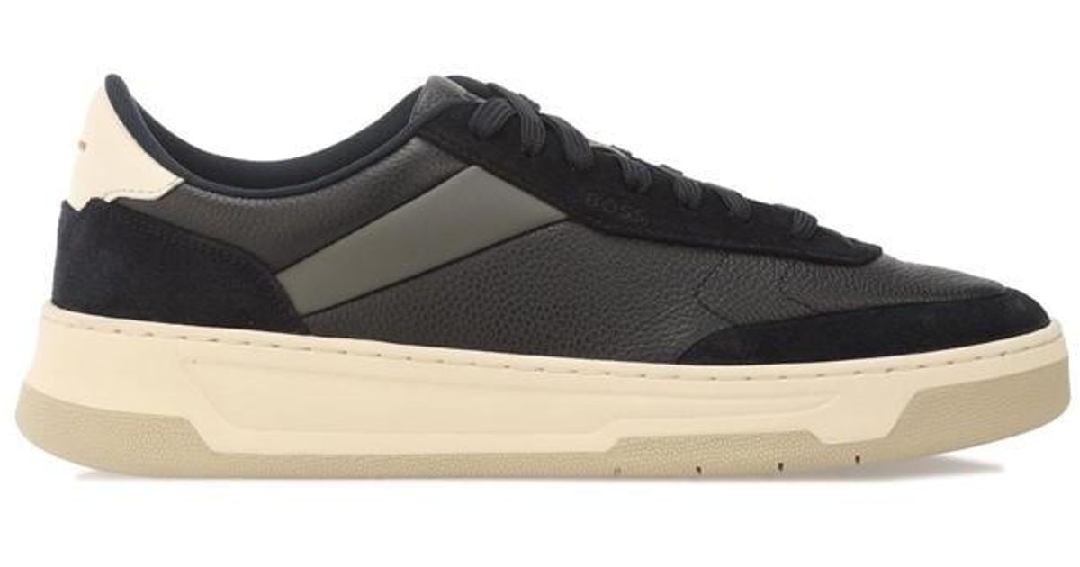 BOSS Baltimore Low Top Trainers in Blue for Men | Lyst UK
