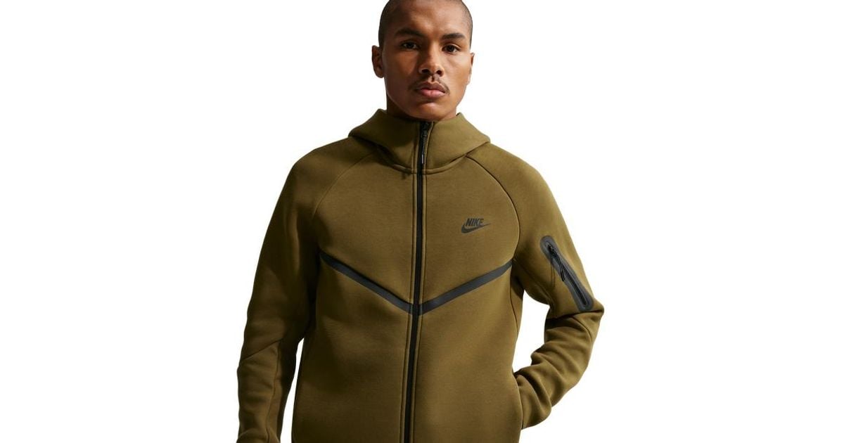 Nike Tech Fleece Hoodies in Green for Men | Lyst UK