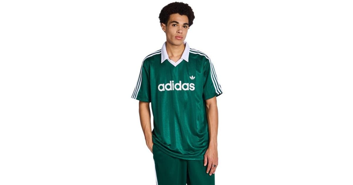 adidas Archive Collar Jerseys/Replicas in Green for Men | Lyst UK