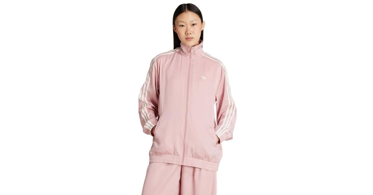 adidas Firebird Track Tops in Pink | Lyst UK