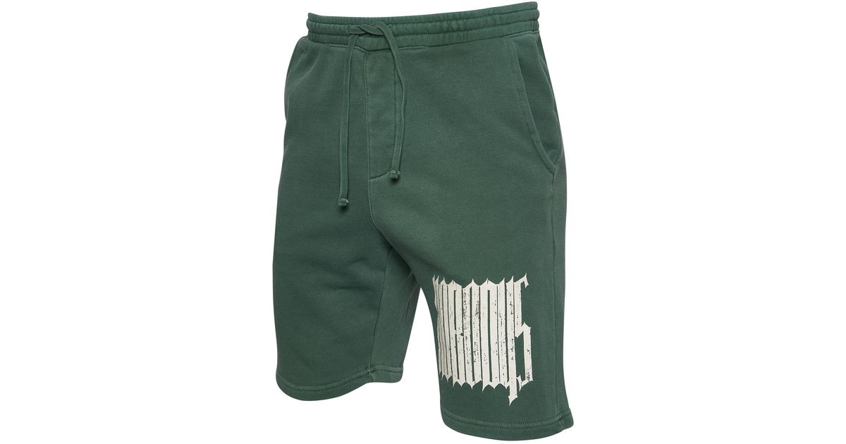 FAMOUS NOBODYS Cotton Short in Green/White (Green) for Men | Lyst