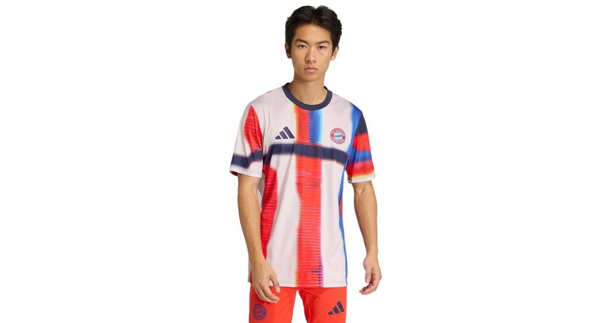 adidas Fc Bayern Ss26 Pre-Match Jersey Jerseys/Replicas in Red for Men ...