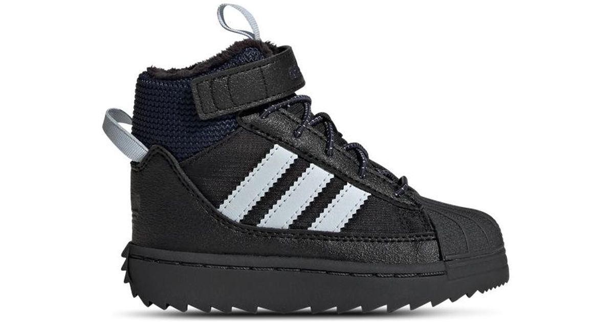 adidas Superstar Baby Shoes in Black | Lyst UK
