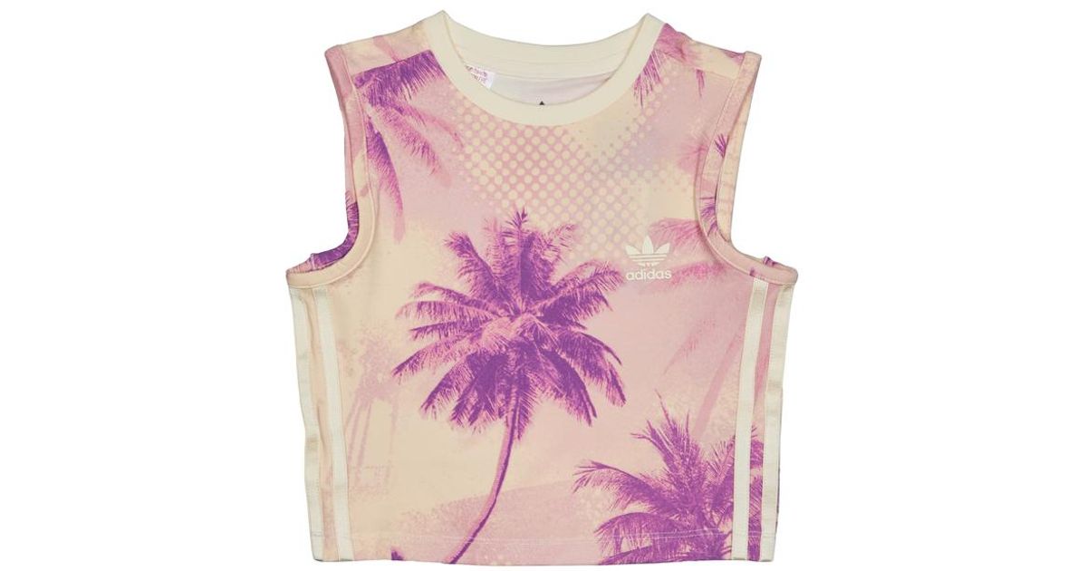 adidas Aop Palm Vests in Purple | Lyst UK