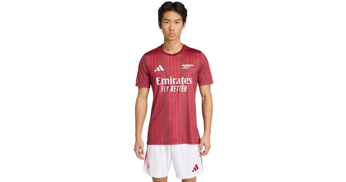 adidas Arsenal Fc 26 Pre-Match Jersey Jerseys/Replicas in Red for Men ...