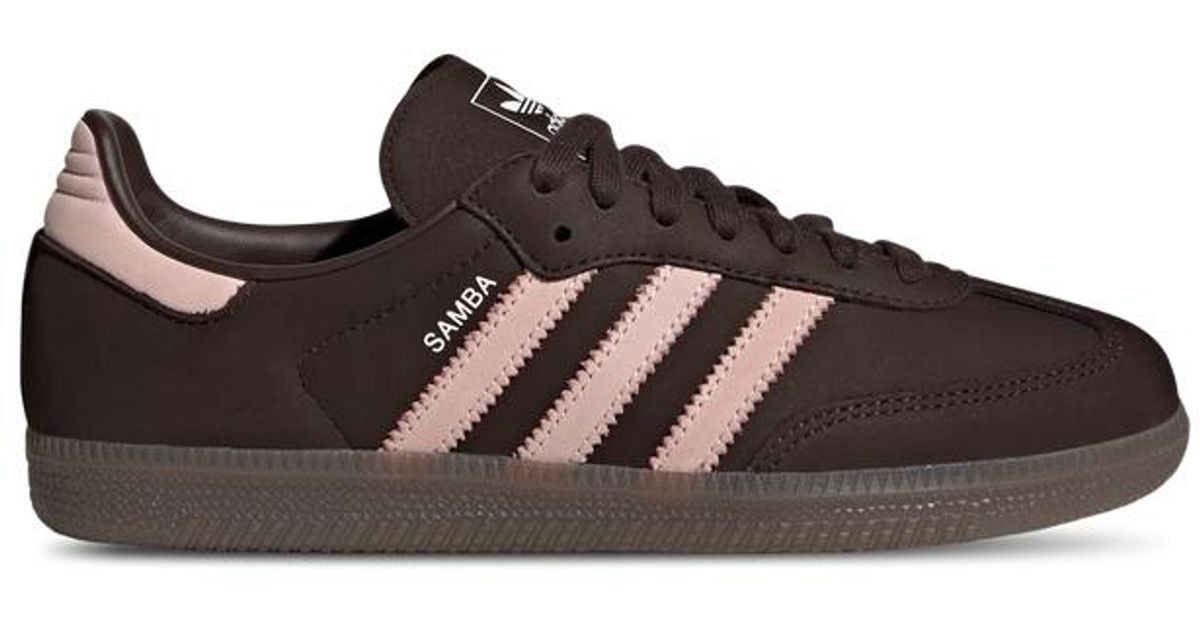 adidas Samba Sneakers in Brown | Lyst UK