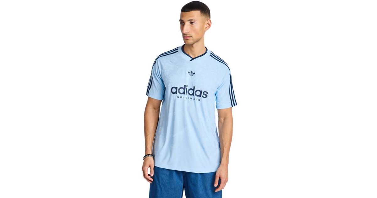 adidas Football T-Shirts in Blue for Men | Lyst UK