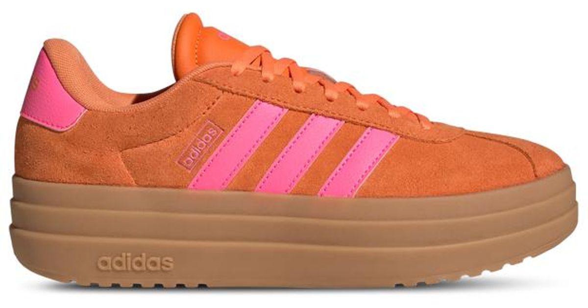 adidas Vl Court Sneakers in Orange | Lyst UK