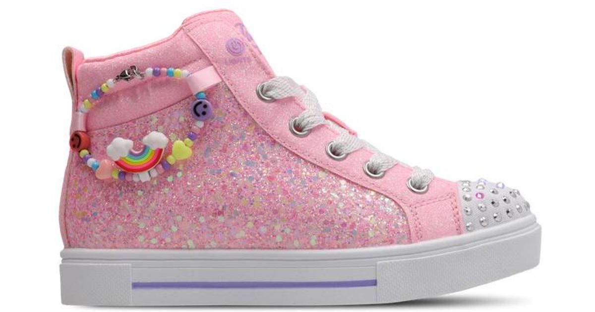Skechers Twinkle Toes Toddler Trainers in Pink | Lyst UK