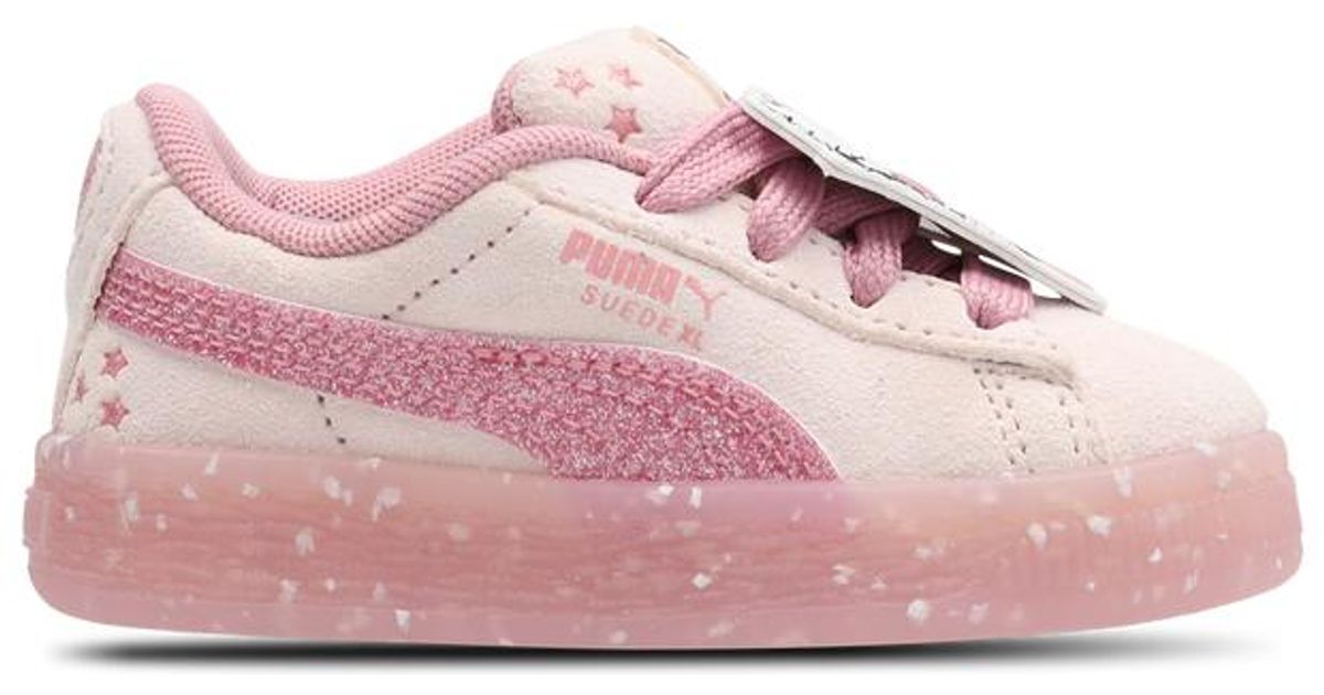 PUMA Suede Baby Shoes in Pink | Lyst UK