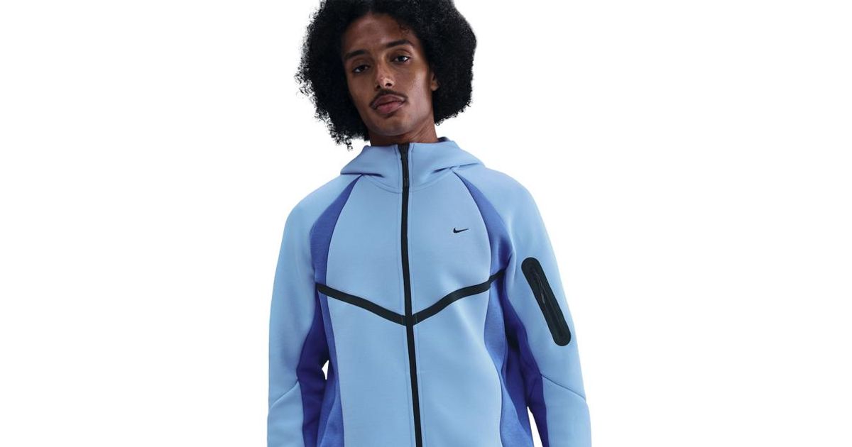 Nike Tech Fleece Hoodies in Blue for Men | Lyst UK