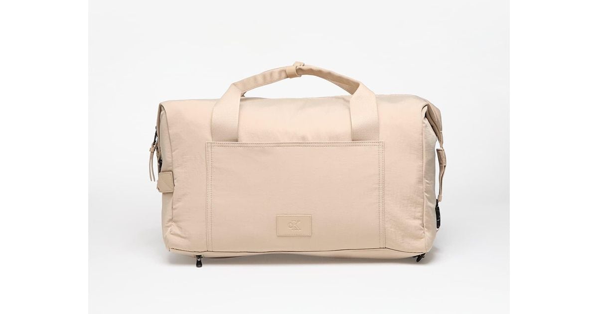 Calvin Klein Bag Jeans Metro Nylon Weekender Bag in Natural | Lyst