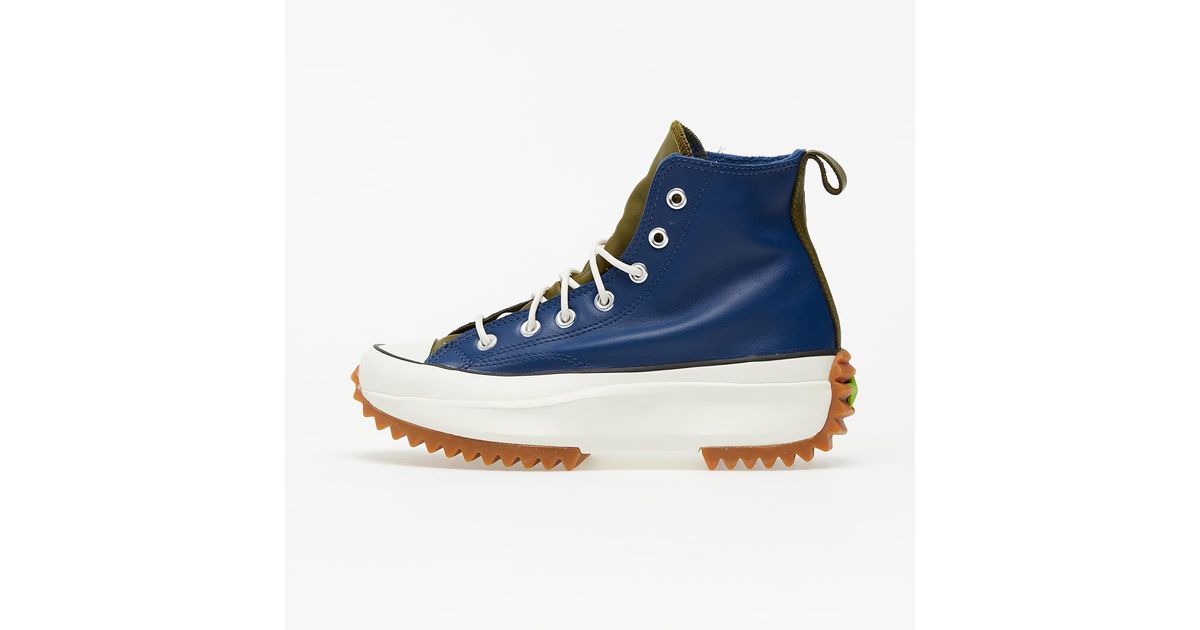 Converse Run Star Hike High Top in Blue | Lyst