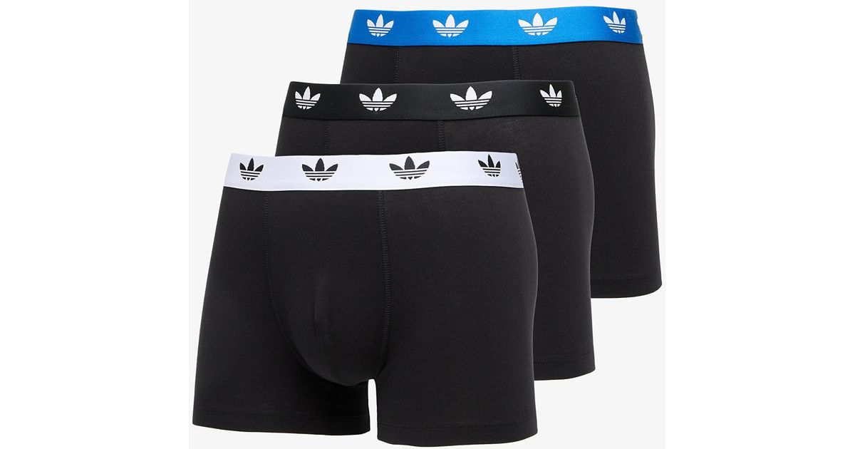 adidas Originals Adidas Comfort Flex Cotton Trunk 3-Pack in Blue for ...