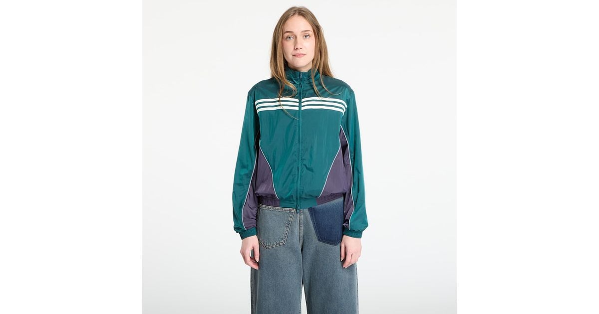 adidas Originals Jacket Adidas Sporty & Rich Windbreaker in Blue | Lyst