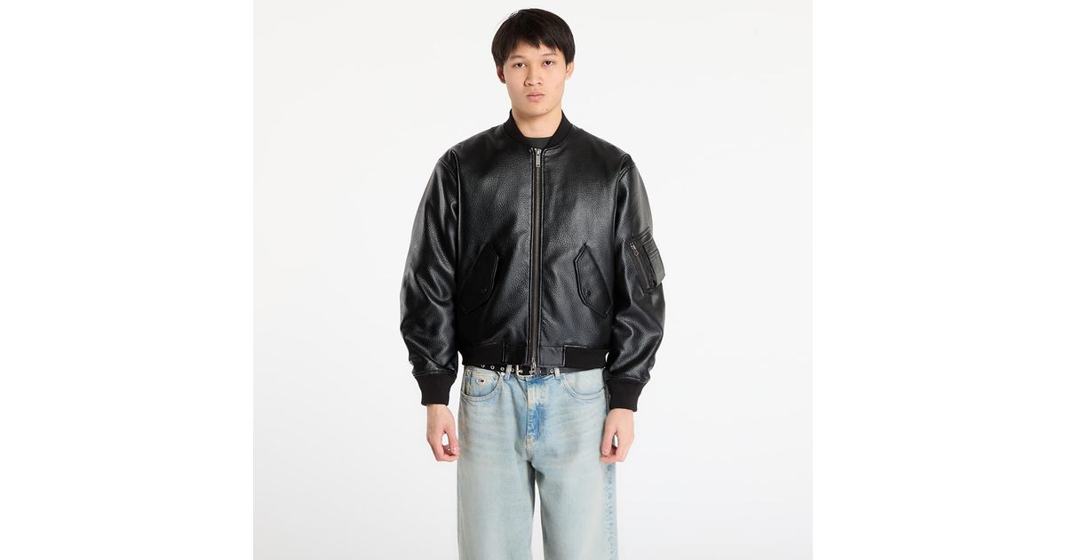 Wasted Paris Jacket M Kingdom Faux Leather Bomber in Black for Men | Lyst