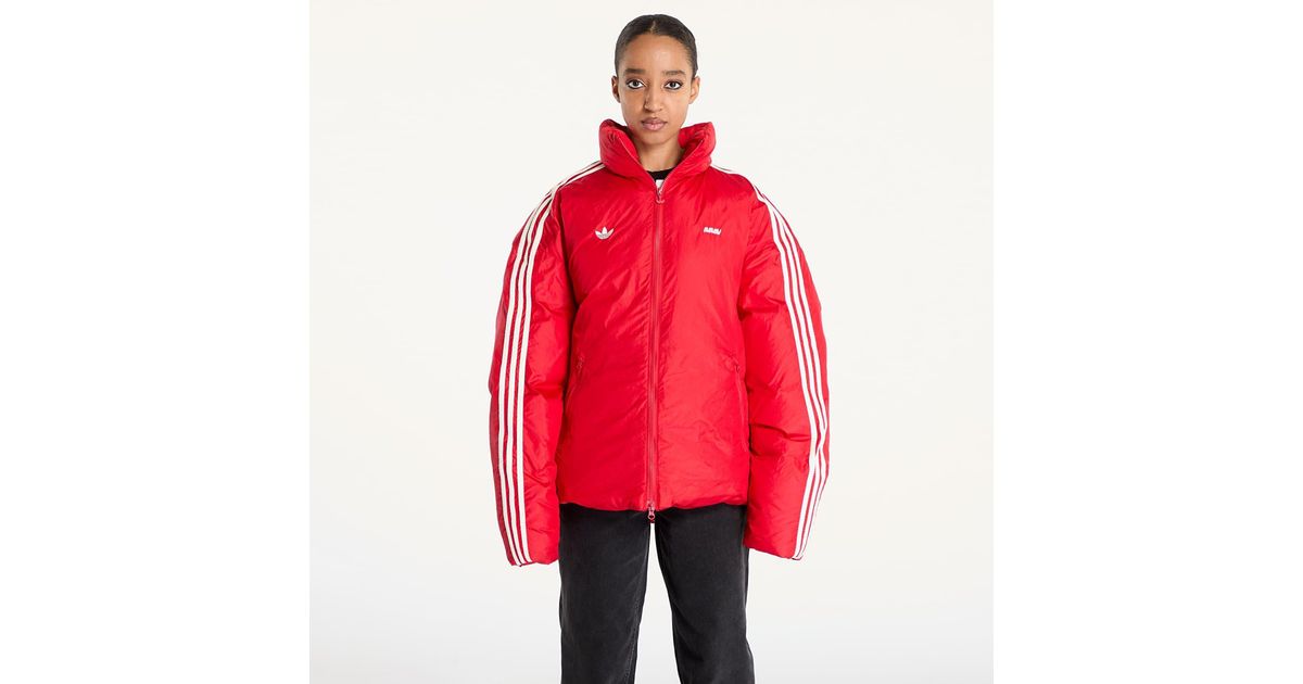 adidas Originals By Avavav Puffer Jacket in Red | Lyst