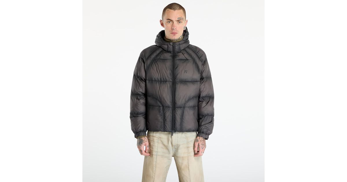 Represent Jacket Translucent Hooded Puffer in Gray for Men | Lyst