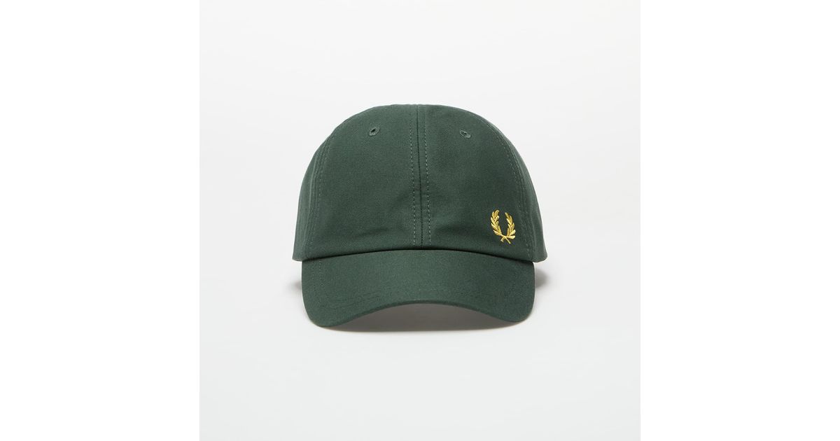 Fred Perry Cap Oxford Cap in Green | Lyst