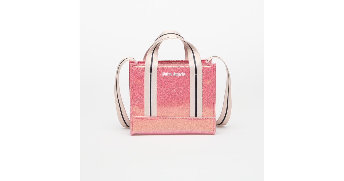 Palm Angels Bag Glitter Mini Tote Cherry/ Off in Pink | Lyst