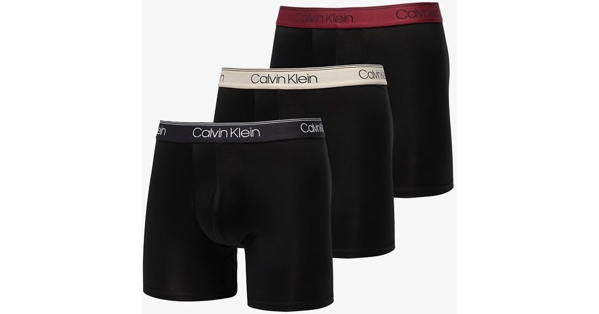Calvin Klein Microfiber Stretch Boxer Brief 3-Pack in Black for Men | Lyst Calvin Klein Microfiber Stretch Boxer Brief 3-Pack in Black for Men | Lyst