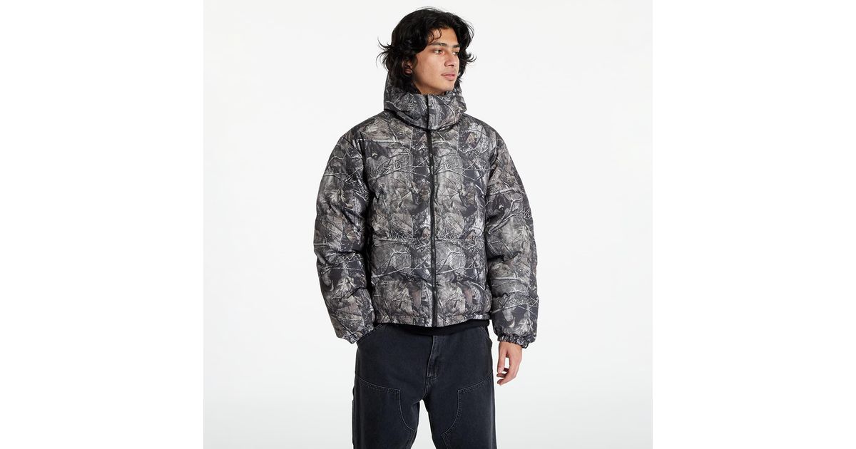Wasted Paris Jacket Puffer Hood Reverse Taiga/ Camo in Gray for Men | Lyst