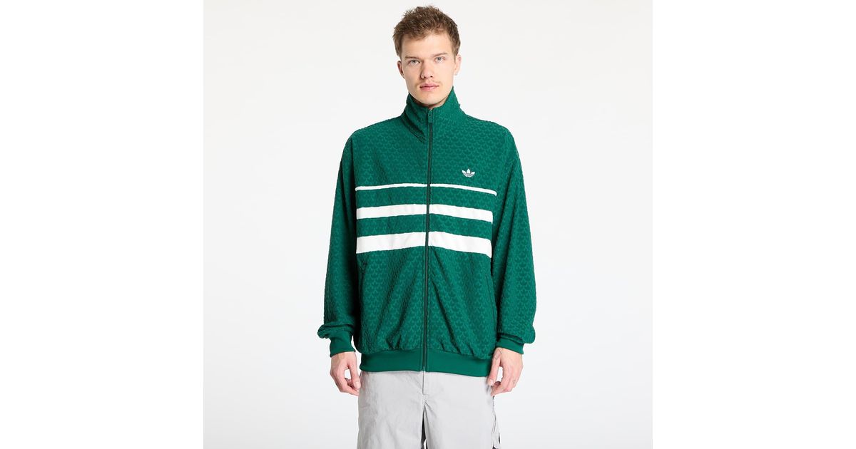 adidas Originals Jacket Track Top in Green for Men | Lyst