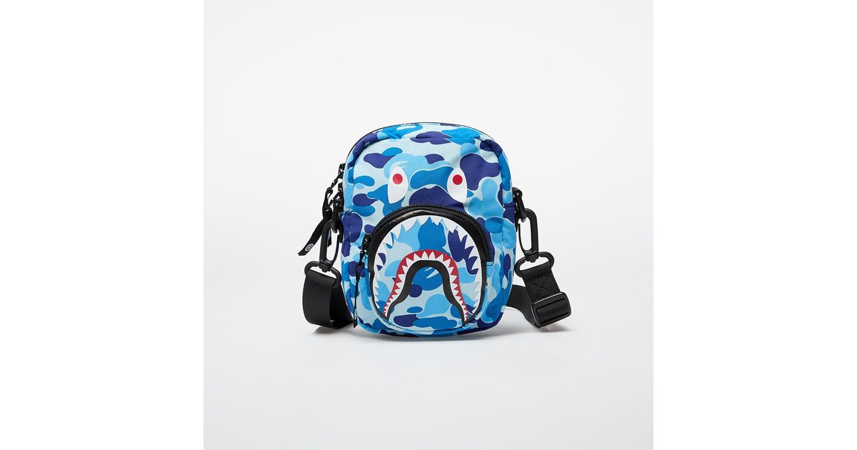 A Bathing Ape Bag Abc Camo Shark Mini Bag M in Blue | Lyst