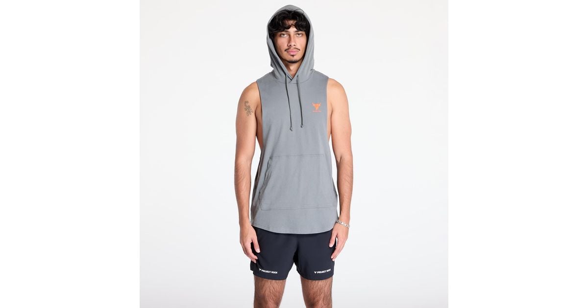 Under Armour Tank Top Project Rock Sl Hd Payoff Clay/ Team in Blue for ...