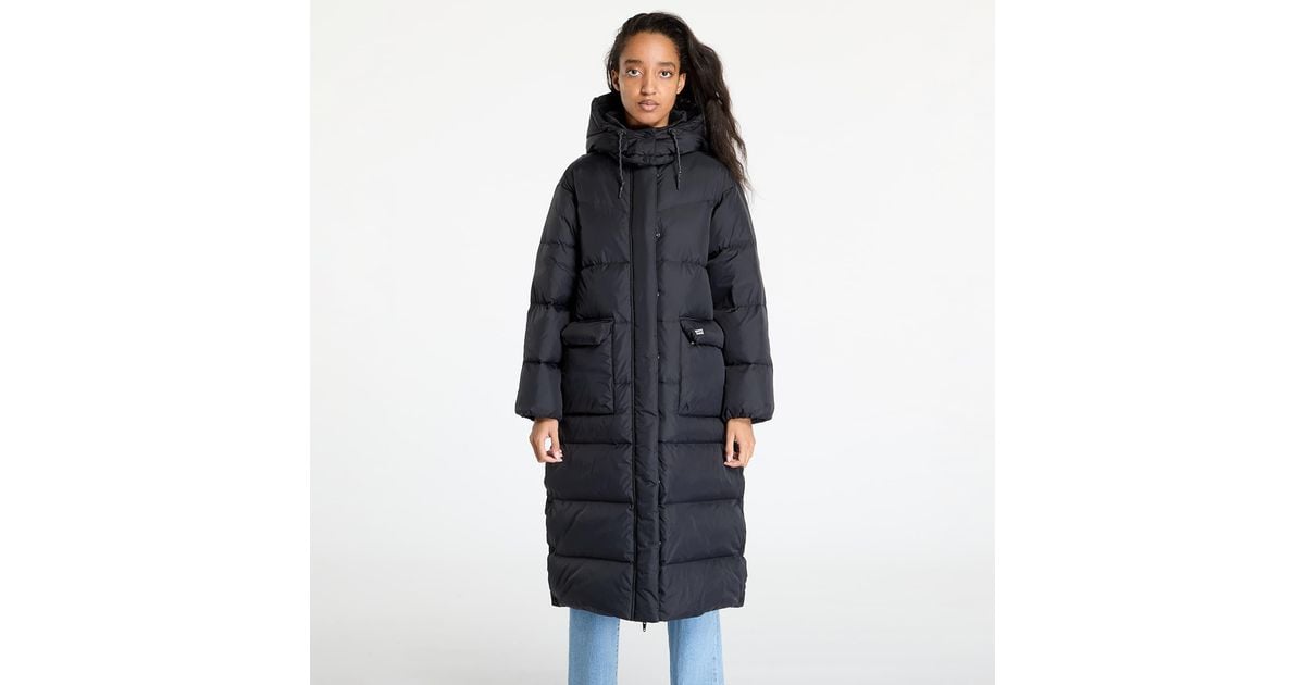 Levi's Jacket Western Long Bubble Puffer in Black | Lyst