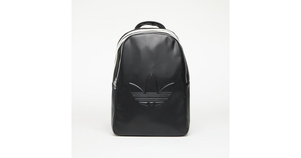adidas Originals Adidas Polyurethane Outline Trefoil Backpack in Black ...