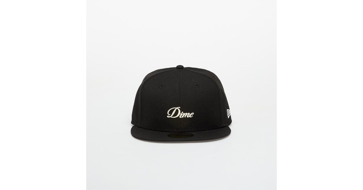 Dime Cap X New Era Cursive Cap in Black | Lyst