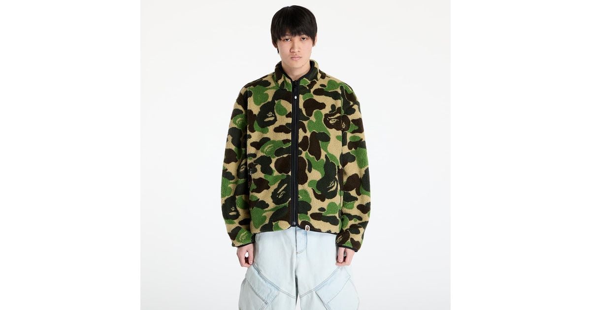 A Bathing Ape Jacket Abc Camo Boa Reversible Jacket M in Black for Men ...