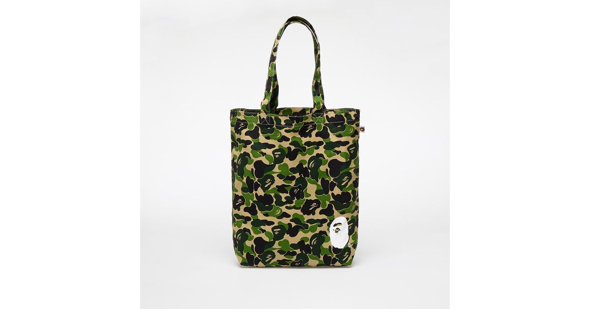 A Bathing Ape Bag Abc Camo Tote Bag M in Green | Lyst