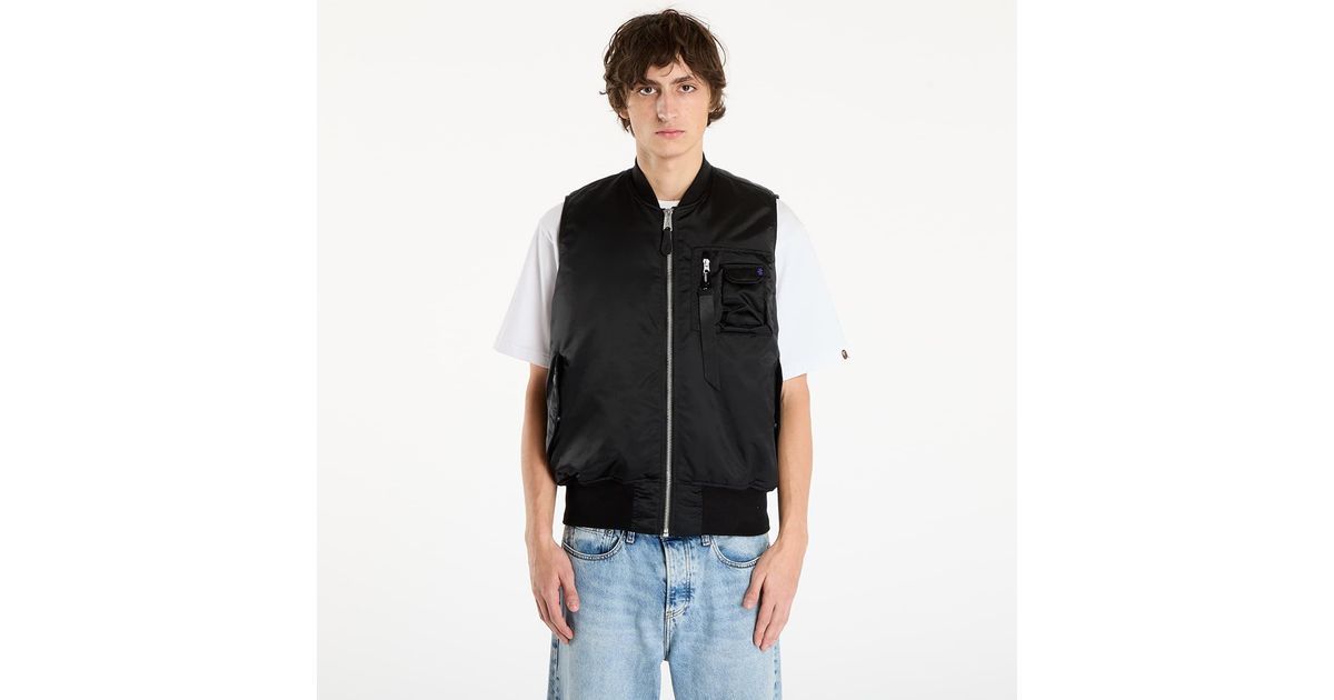 Alpha Industries Vest Ma-1 Base Vest in Black for Men | Lyst