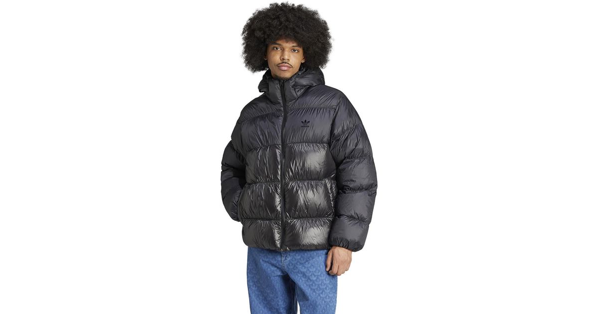 adidas Originals Adicolor Down Regen Jacket in Gray for Men | Lyst