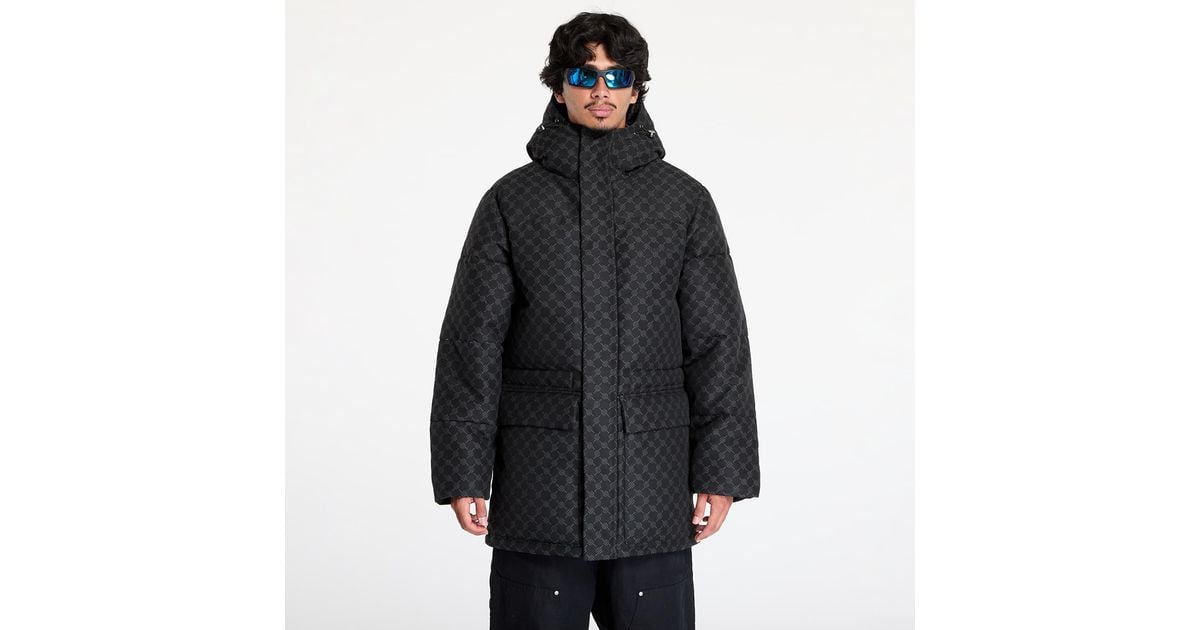 Daily Paper Jacket Oba Cotton Monogram Puffer in Black for Men | Lyst