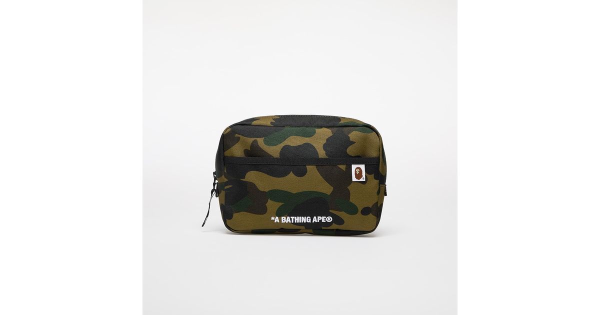 A Bathing Ape Case 1St Camo Cordura Multi Pouch in Green | Lyst