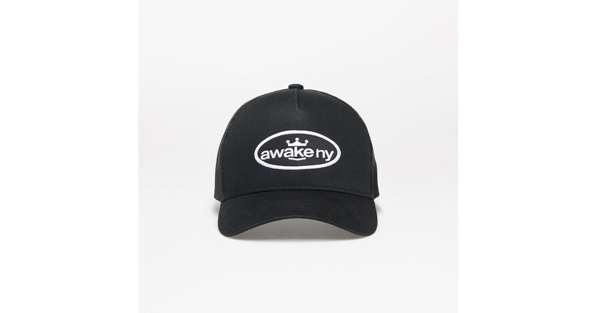 AWAKE NY Cap King Logo Trucker Hat in Black | Lyst
