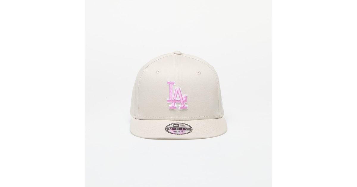 KTZ Cap Los Angeles Dodgers Mlb Outline 9fifty Snapback Cap Stone/ Pink ...
